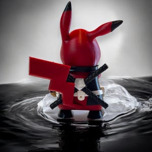 Pikapool 3D Printed Figurine Pokemon Pikachu Deadpool Mashup Collectible Action Figure - Etsy ...