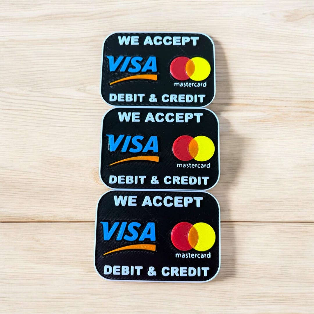 Credit Card Sign - Etsy