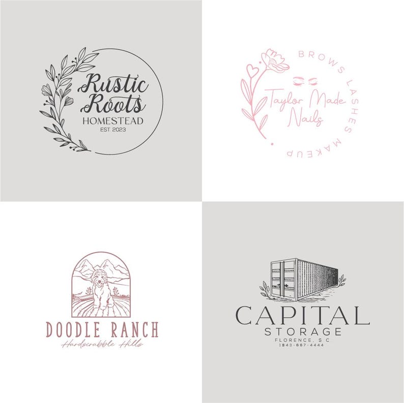 Custom Hand Drawn Logo, Logo Design, Logo Design Custom for Business ...
