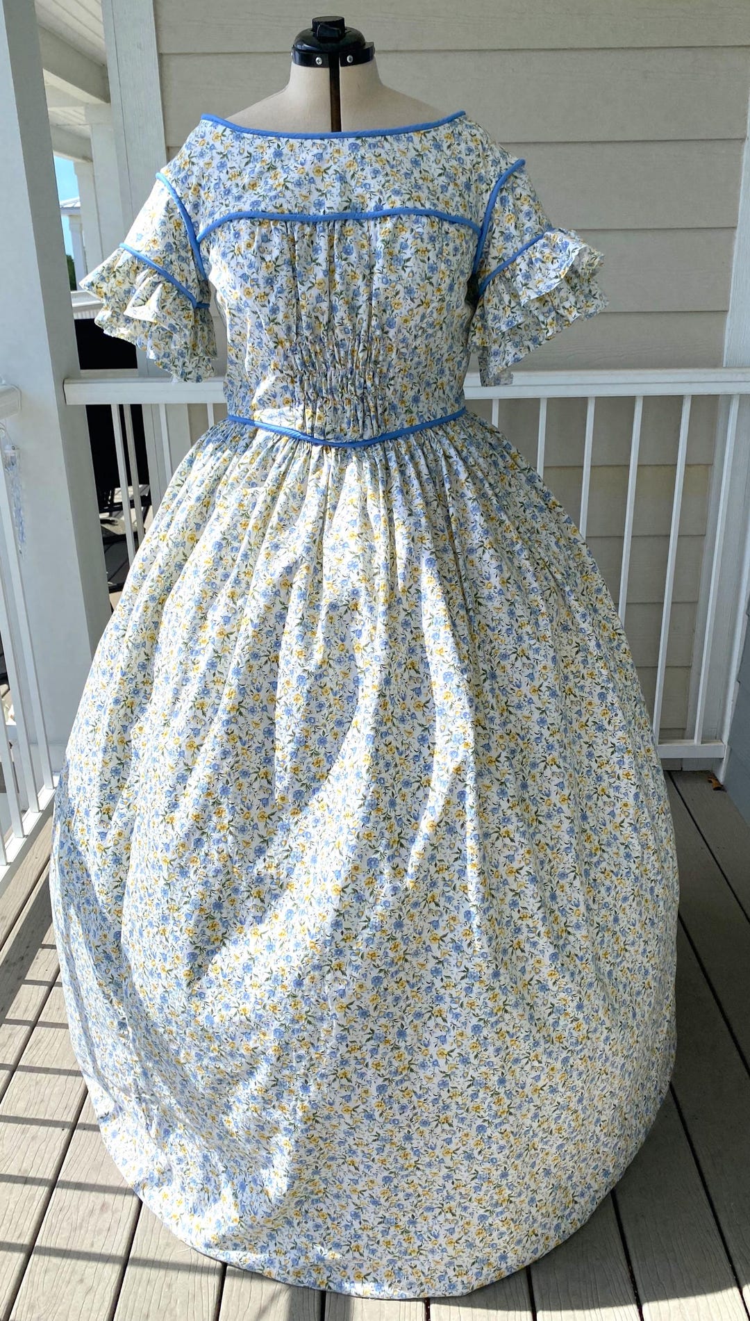 1840-1850's Day Dress - Etsy