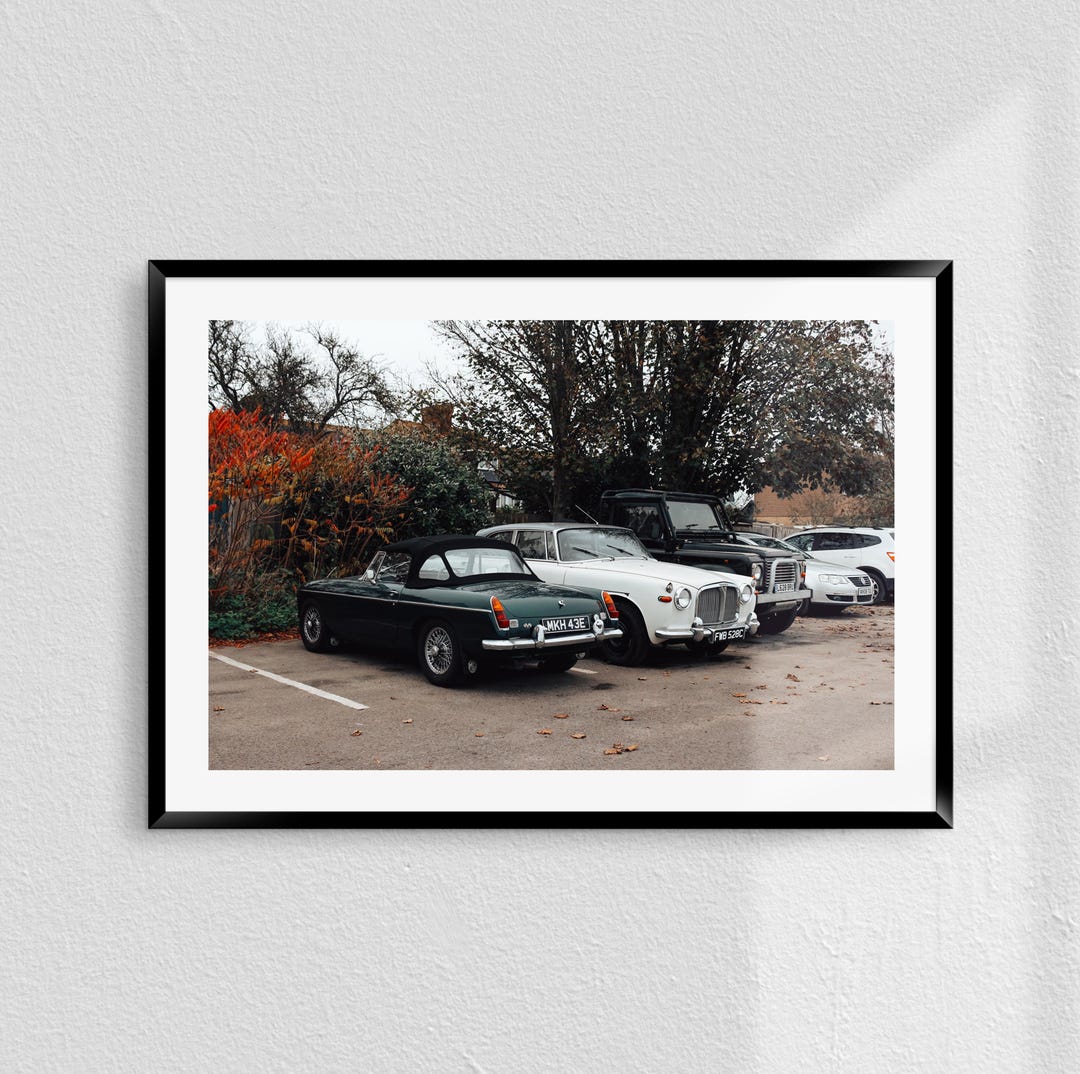 Vintage Car Photo in Rye – Classic British Cars Wall Art, Retro Auto ...