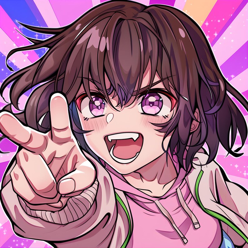 Chibi PFP Commission Custom Anime Profile Picture for Social Media Art ...