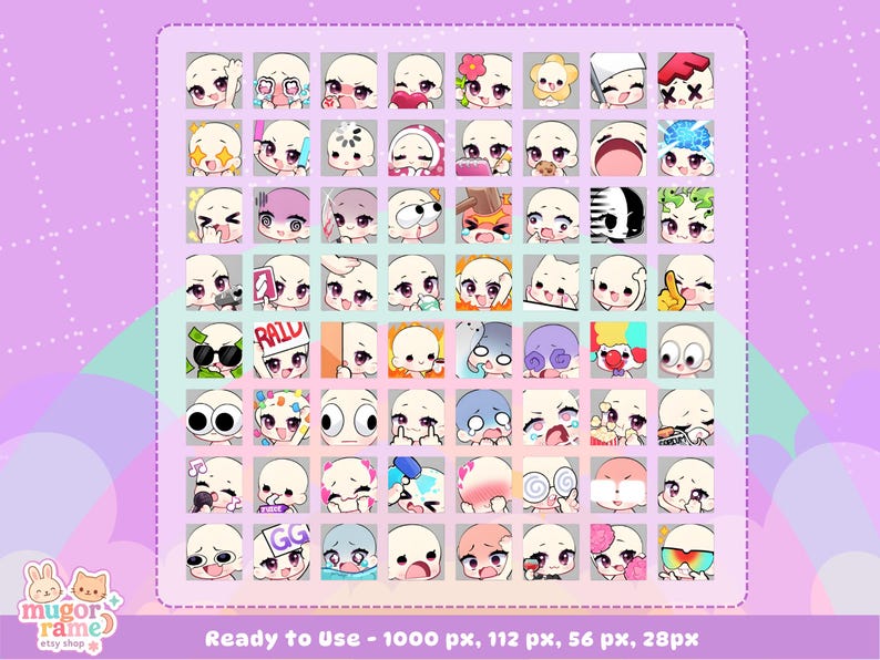 Custom Twitch Emotes | Animated Stream Emote Pack | Personalized ...