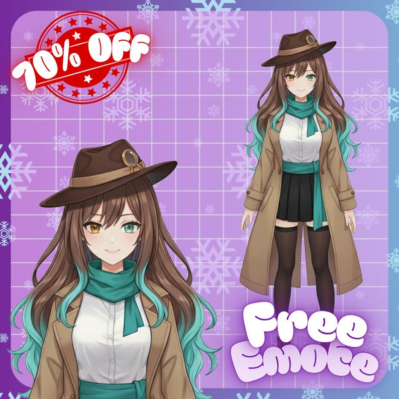 Custom Live2d Vtuber Model: Anime Art Commission & Rigging - Etsy