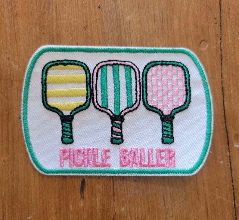 Pickleball Iron on Patch - Etsy
