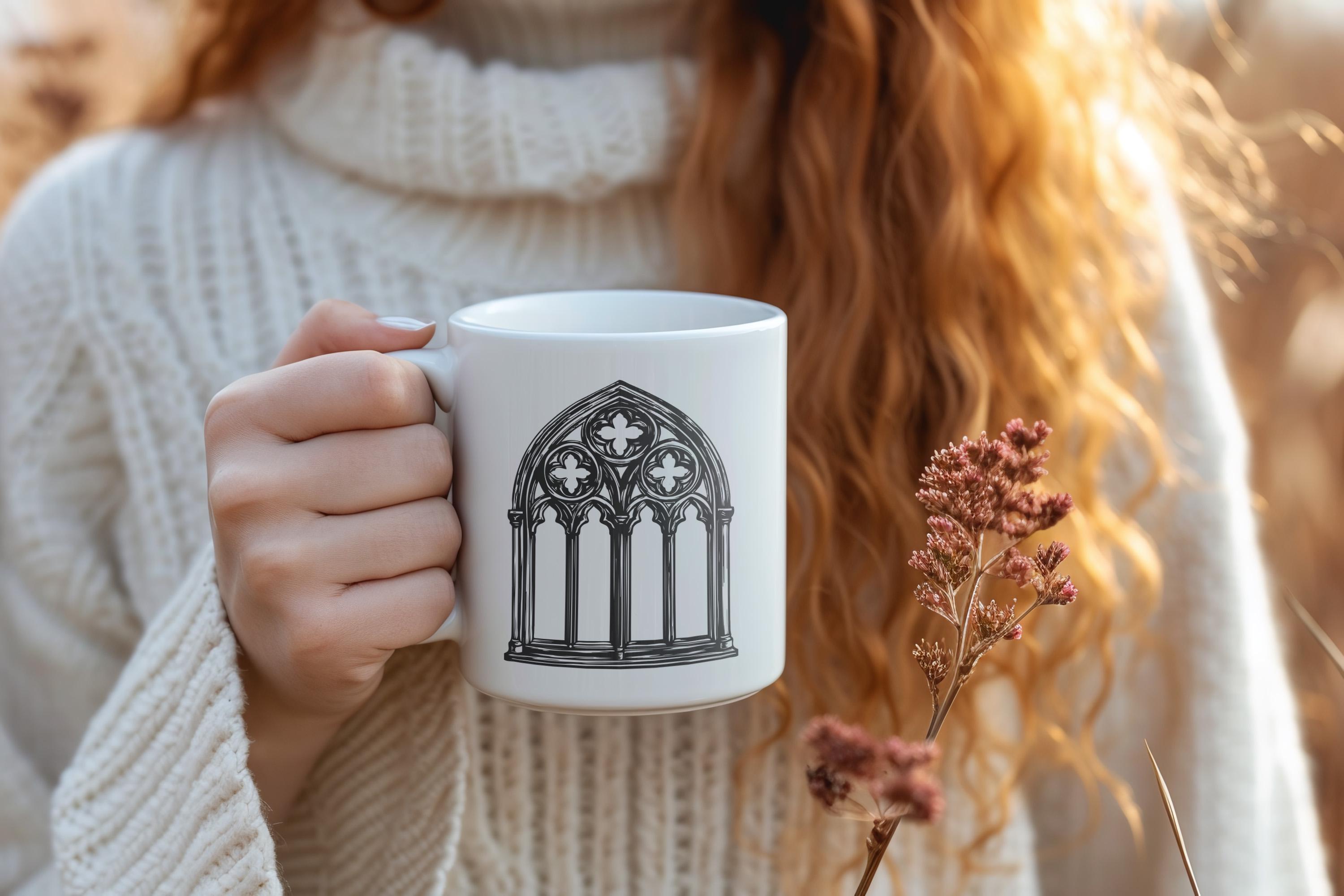 Gothic Victorian Window Svg Bundle,haunted Eerie Medieval Glass, Gothic ...