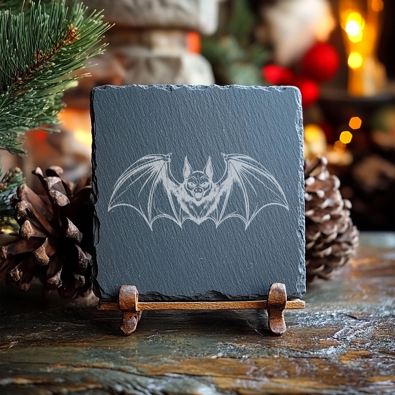 Scary Bat Svg Bundle,fierce Bat Head Illustration Svg, Black and White ...