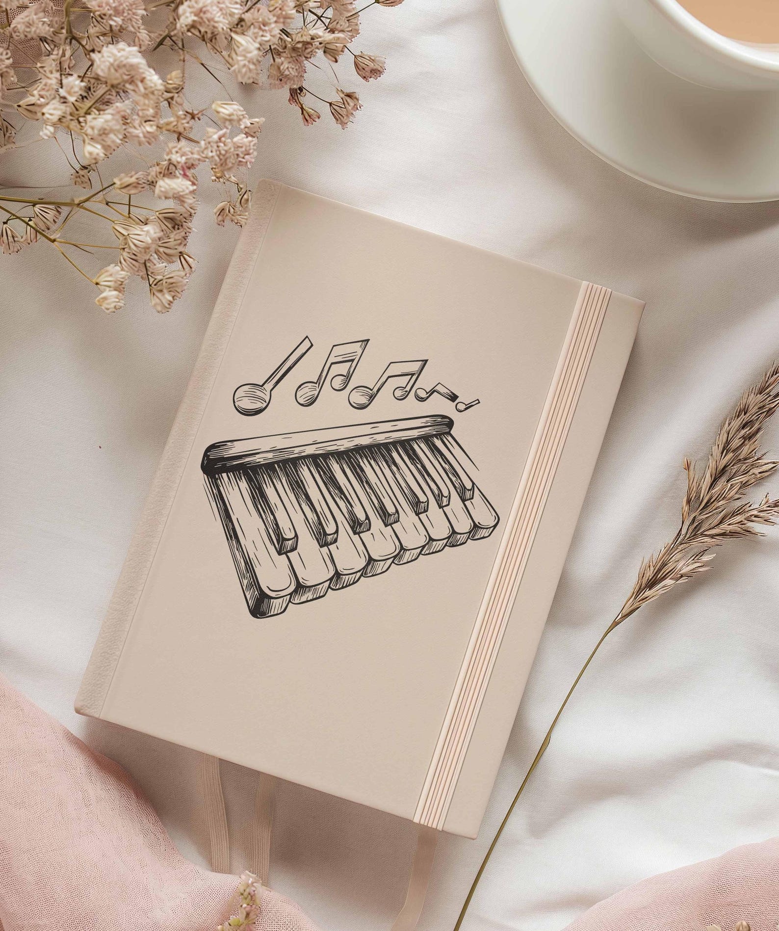 Piano Keys Treble Clef Svg Bundle,piano Keyboard With Music Notes Mug ...