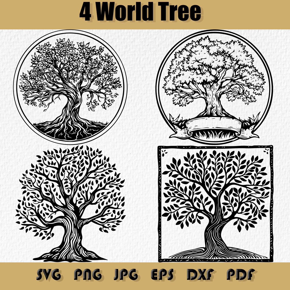 World Tree SVG Bundle: Norse & Celtic Designs (digital Files) - Etsy