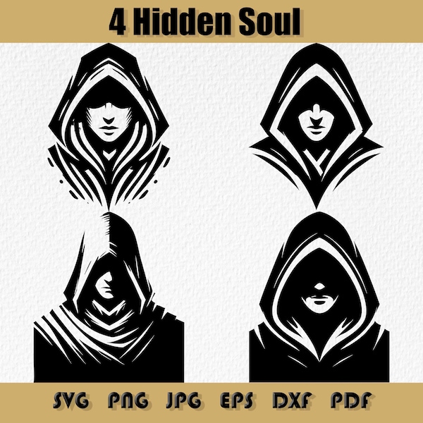 Black Hooded Figure - Etsy