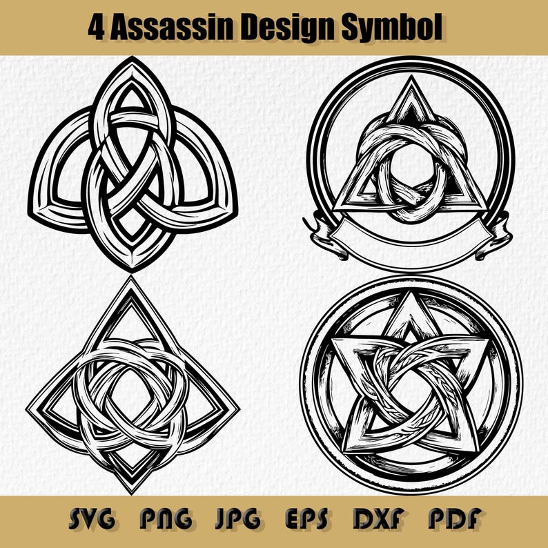 Trinity Knot SVG Bundle, PNG, Celtic Knot Clipart,irish Celtic Trinity ...