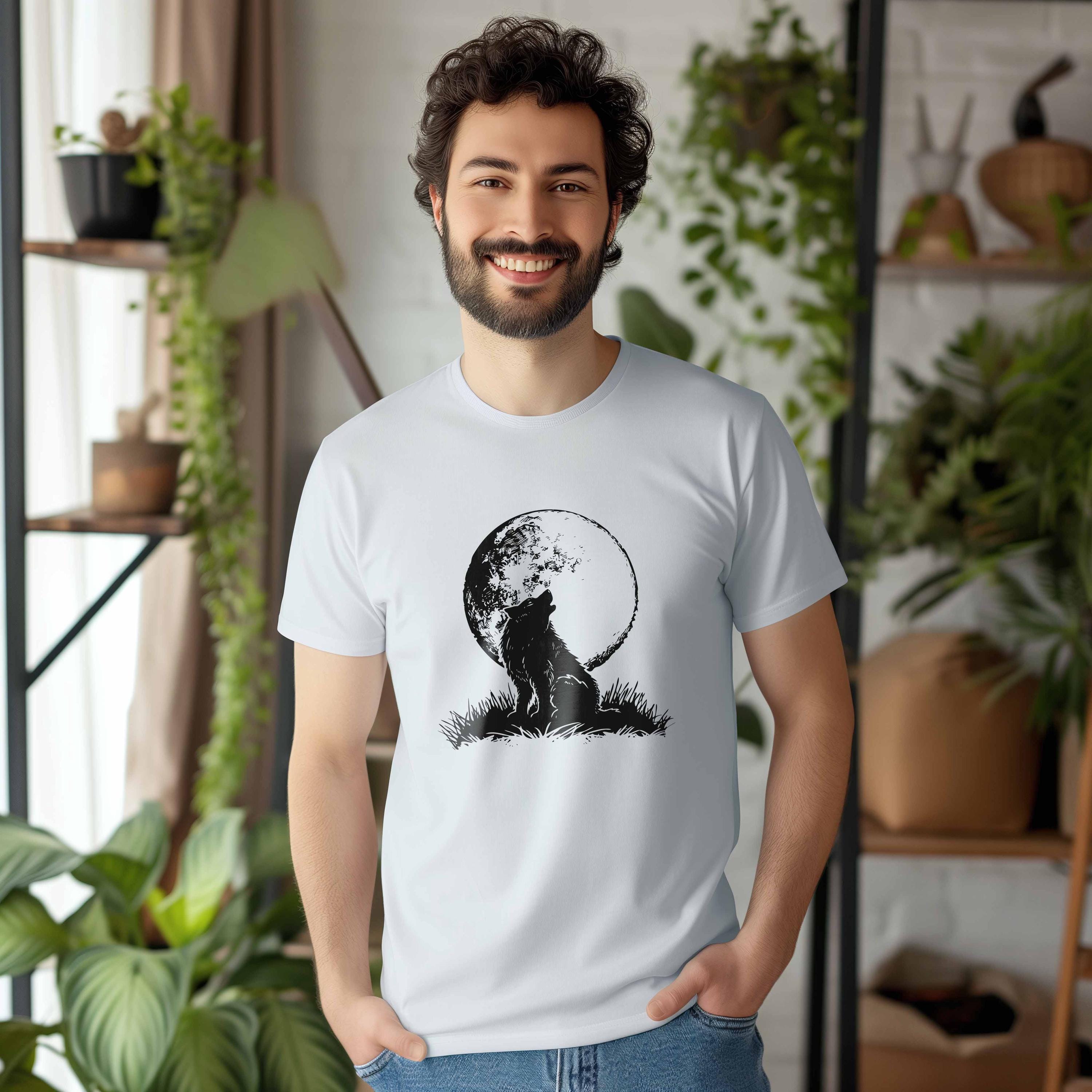Full Moon Svg Bundle,wolf Silhouette in Full Moon Svg, Vampire ...