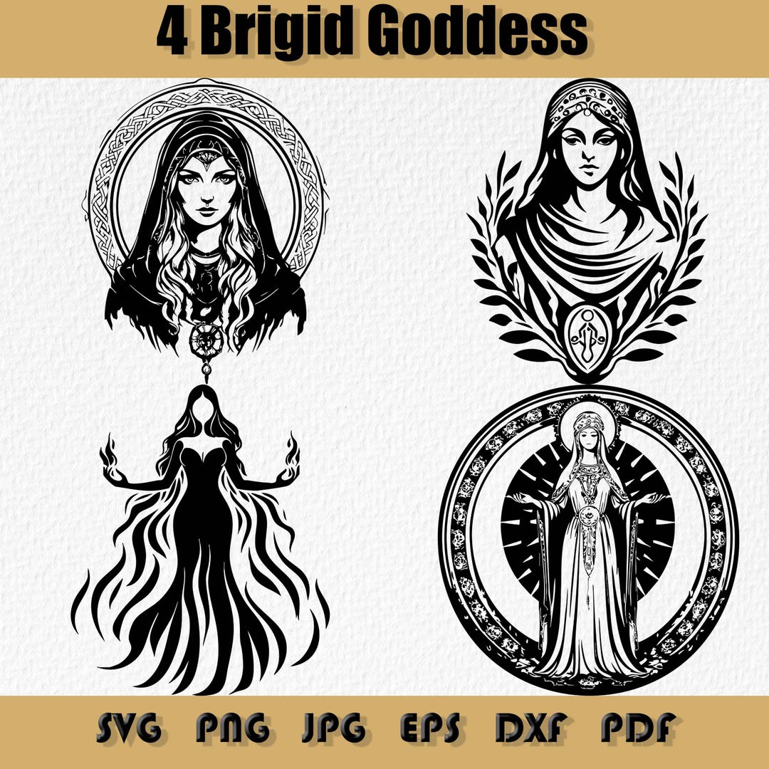 Brigid Goddess SVG Bundle: Celtic Clipart (digital Files) - Etsy