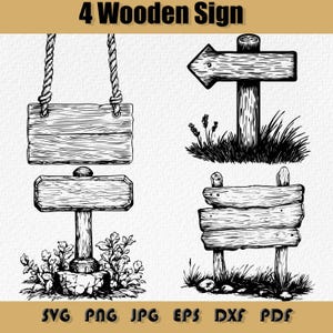 Wooden Sign Svg Bundle,rustic Wood Sign Svg, Wood Slice Tree Svg, Wood ...