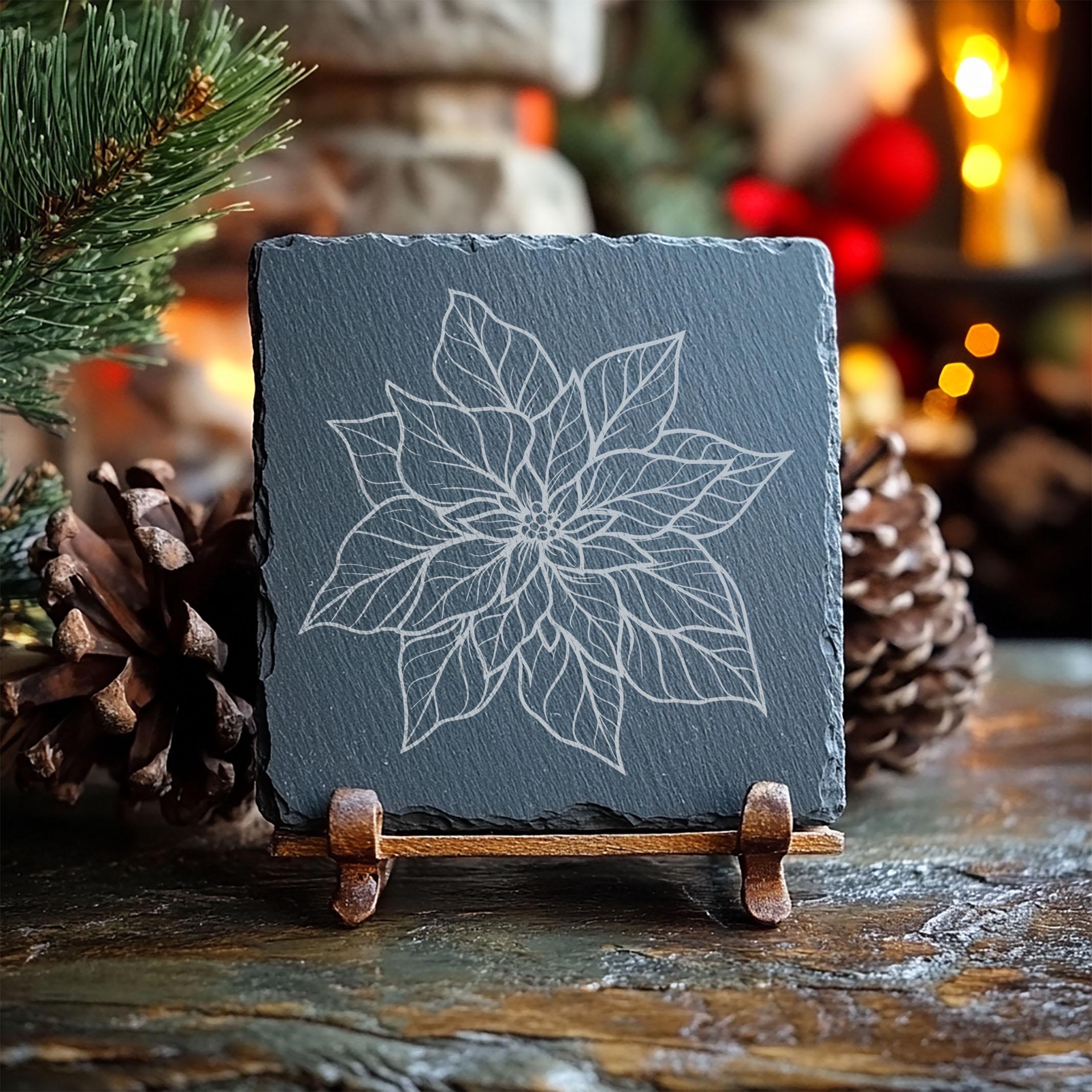 Poinsettia SVG Bundle: Christmas Flower Clipart, Vector Graphics ...