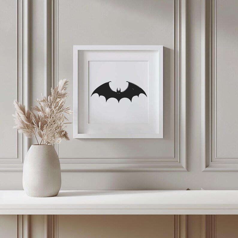 Bat SVG Bundle,bat Clipart, Black and White Bat Png,bat Vintage Vector ...