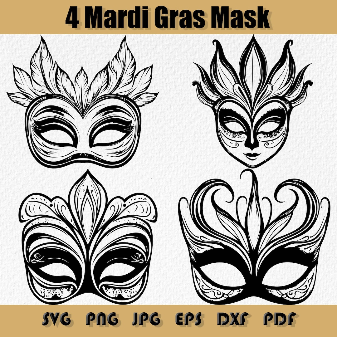 Mardi Gras Mask Svg Bundle,png,mardi Gras Carnival Mask Svg,happy Mardi ...