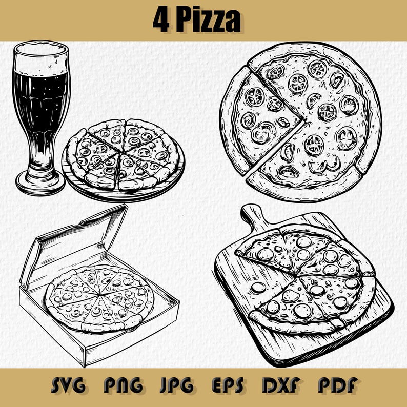 Pizza Svg Bundle,high Quality Pizza SVG , Slice of Pizza Svg, Pizza ...