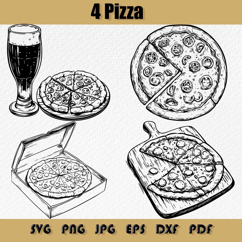 Pizza Svg Laser Cut - Etsy