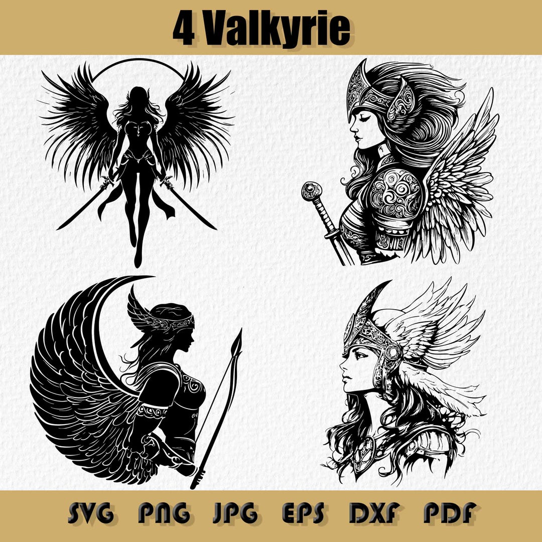 Valkyrie Svg Bundle, Valkyrie Warrior Png, Valkyrie Cricut , Valkyrie ...