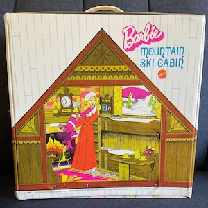 1972 Barbie Mountain Ski Cabin Mattel 4283 - Etsy