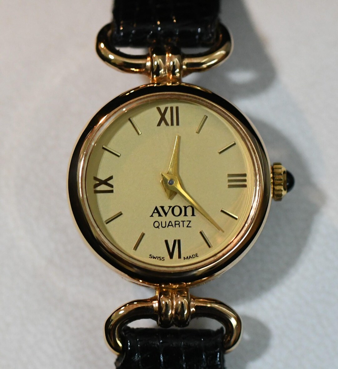 Vintage Avon President Sales Challenge 1982 Swiss Made Gold Tone Ladies ...