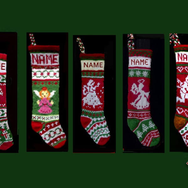 Hand Knit Christmas Stocking - Etsy