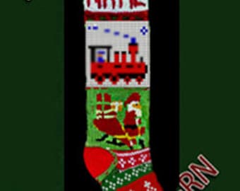 Christmas Stocking Train Pattern - Etsy