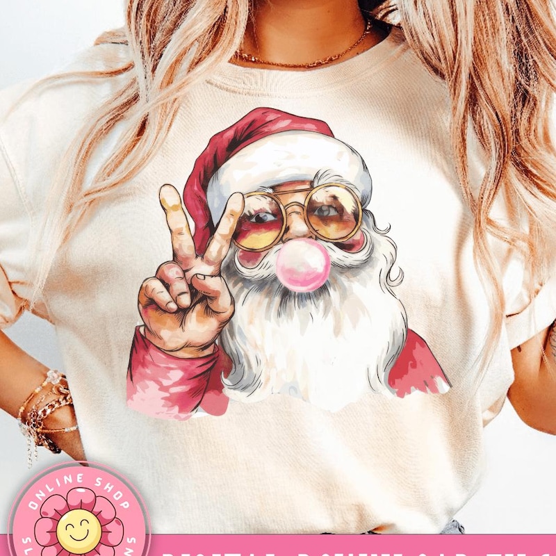 Preppy Santa Png - Etsy