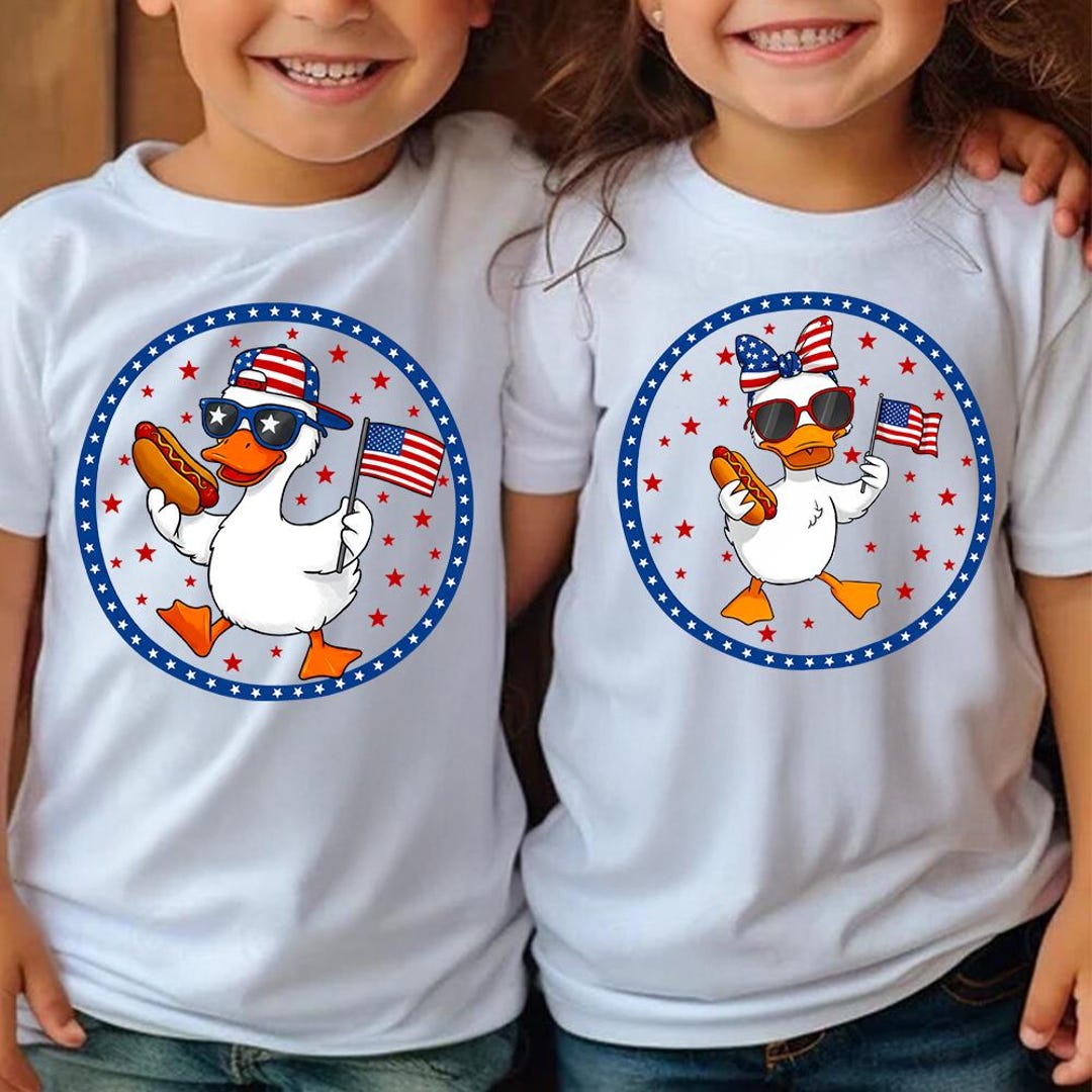 Boy Girl Goose PNG, Cute Boy Girl Summer PNG, Silly Goose Boy Png, 4th ...