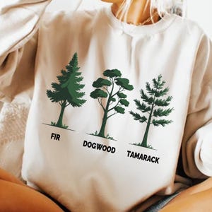 Fir Dogwood Tamarack PNG, Vintage Tree Silhouette Clipart, Subtle FDT ...