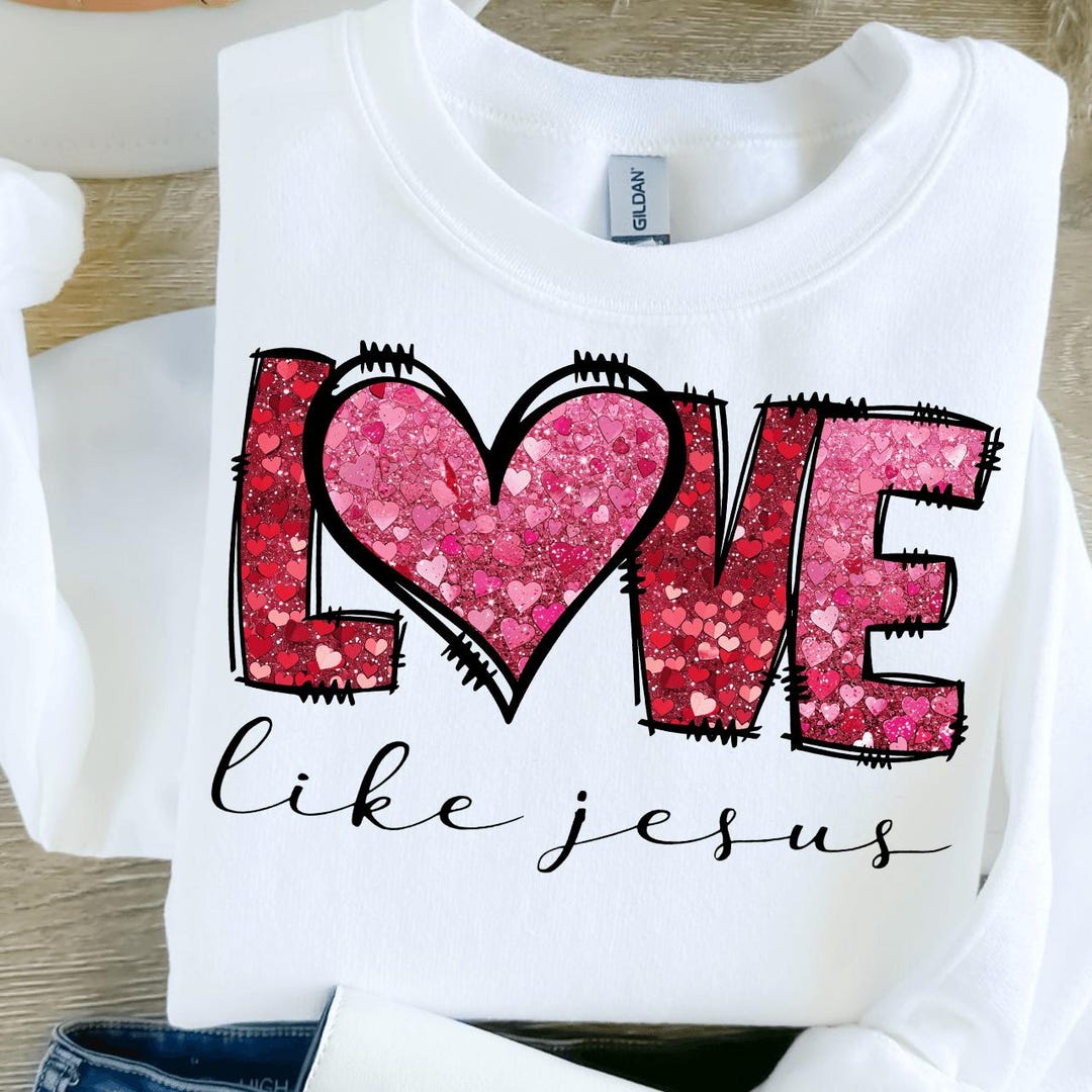 Love Like Jesus Valentine Png, Coquette Valentine Png, Valentine’s Day ...