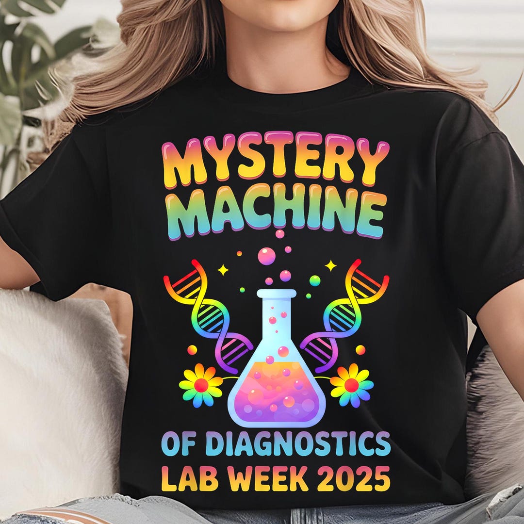 Lab Week 2025 Mystery Machine of Diagnostics PNG • Medical Laboratory ...
