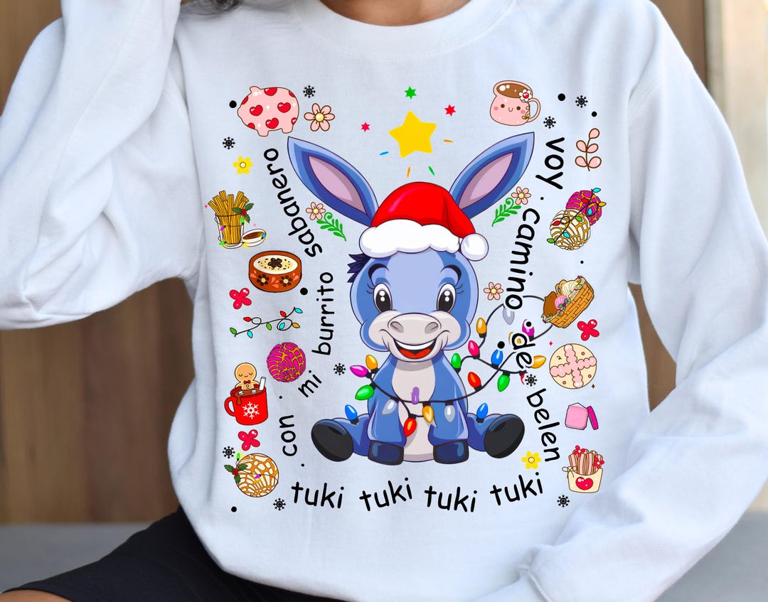 Mi Burrito Sabanero Mexican PNG, Feliz Navidad Digital Download, Tuki ...