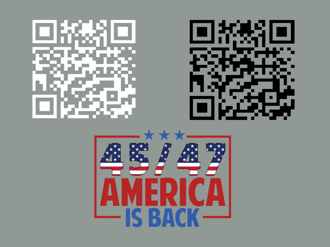 QR President Trump Dance Code Png Svg Jpg Eps, 45/47 Trump Dancing Code ...