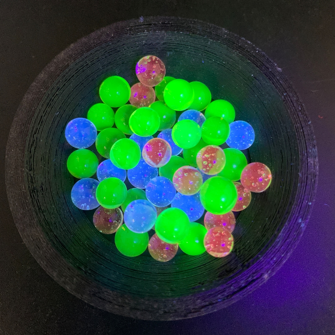 Handmade UV Reactive Glass Pearls - Etsy