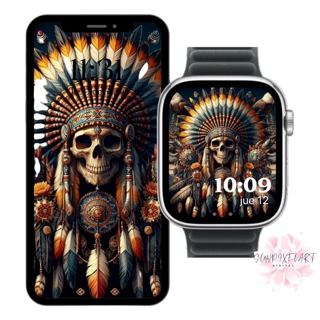 Native American Apple Watch Wallpaper, Skull iPhone Wallpaper With ...