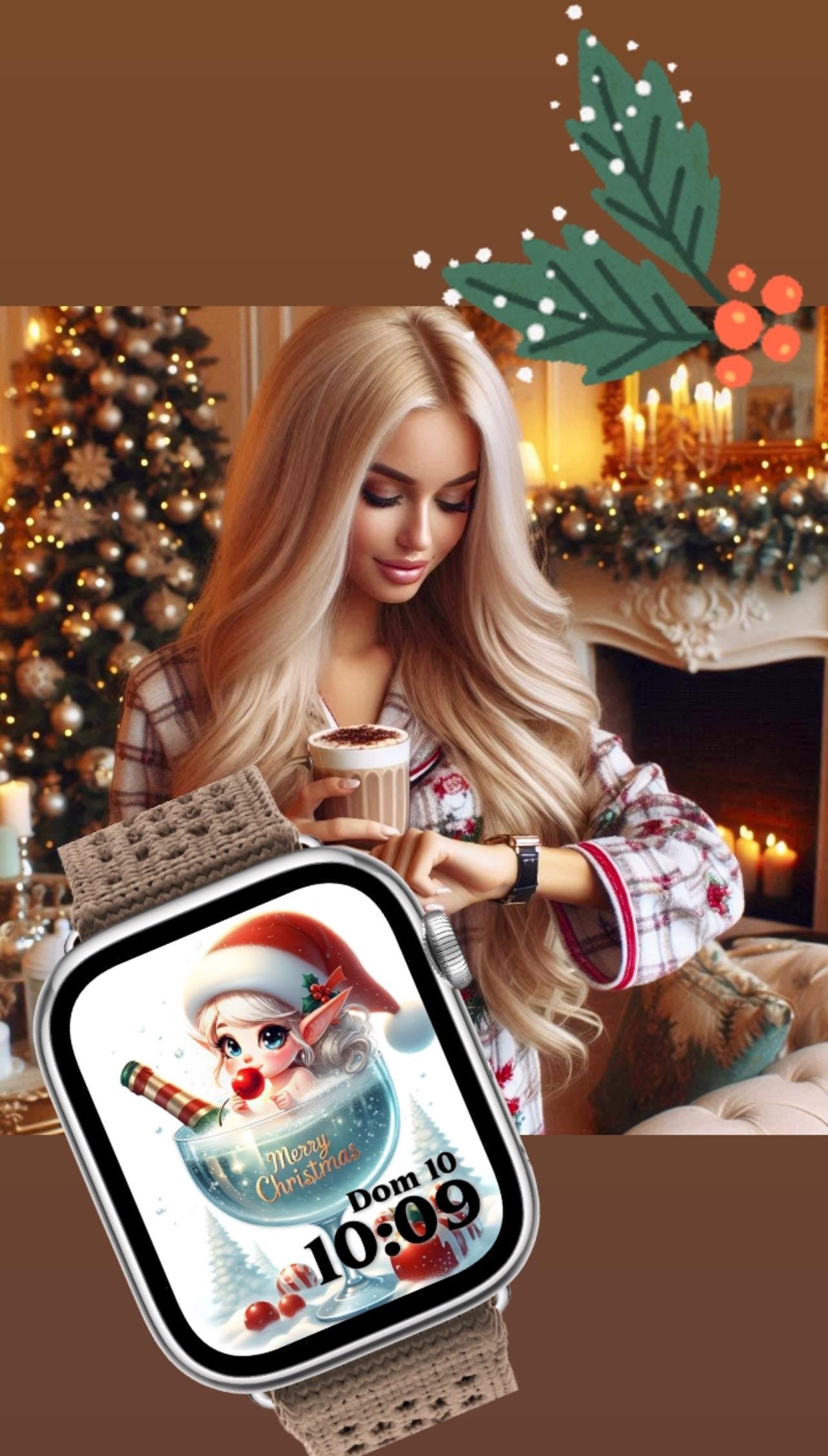Elf Apple Watch Face Christmas Winter Apple Watch iPhone Background ...