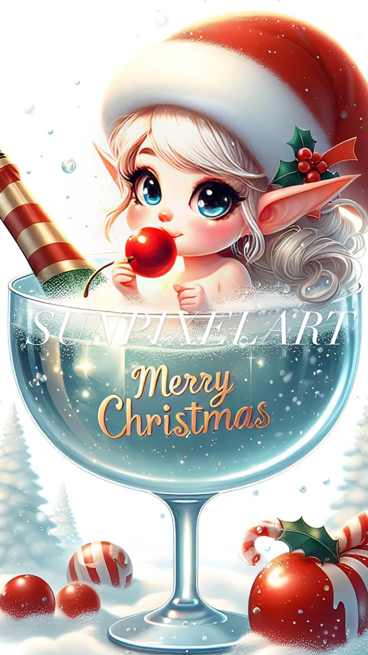 Elf Apple Watch Face Christmas Winter Apple Watch iPhone Background ...