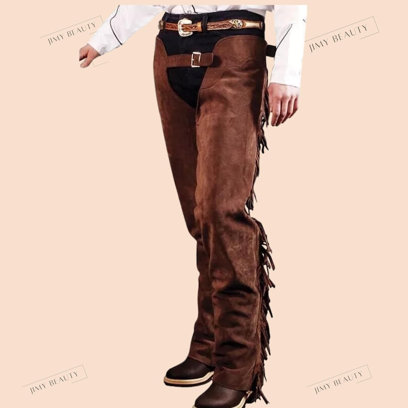 Men's Handmade Native American Suede Leather Fringe Pants Western ...