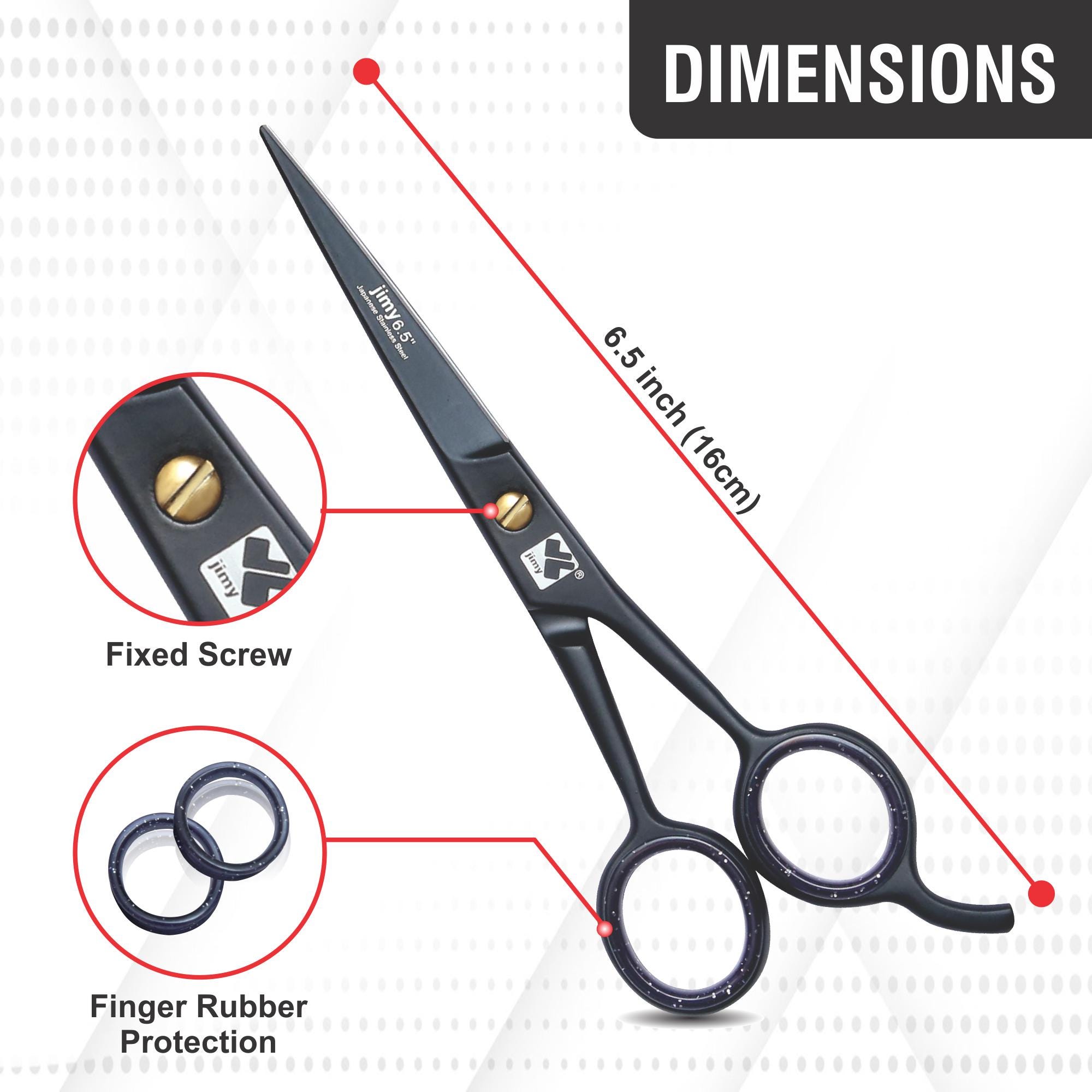 Professional Super Cut Sharp Barber Scissors 6.5 Inch Hair Cutting ...