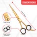 Hairdressing Barber Shears Stainless Steel Grooming Hair Cut Scissors 6 ...