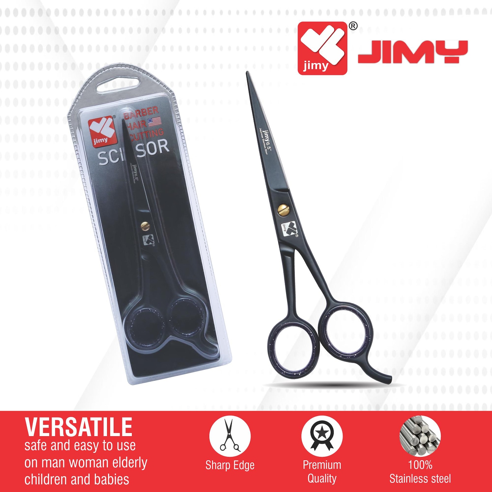 Professional Super Cut Sharp Barber Scissors 6.5 Inch Hair Cutting ...