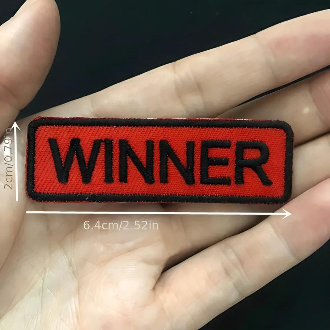 Winner Letter Slogan Embroidered Patch Sew-on Badge for Clothes ...