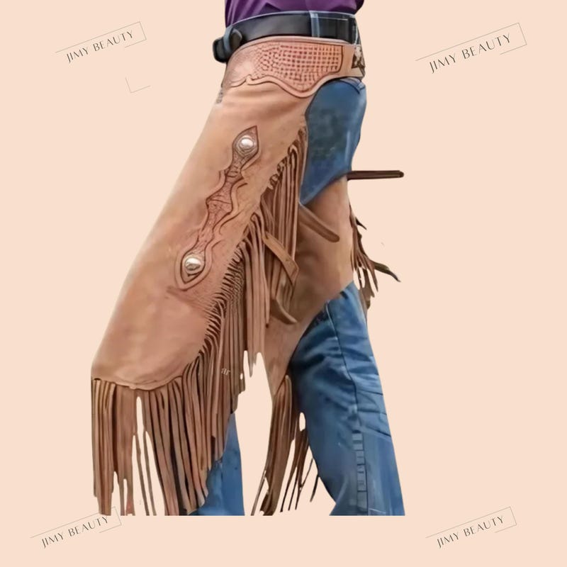 Leather Fringe Jeans Men - Etsy