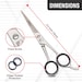 Barber Sharp Edge Scissors 6.5" Professional Hair Cutting Shears Salon ...
