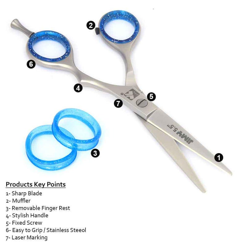 Professional Haircutting Shears for Salon Barbers - Men's, Women's 5.5 ...