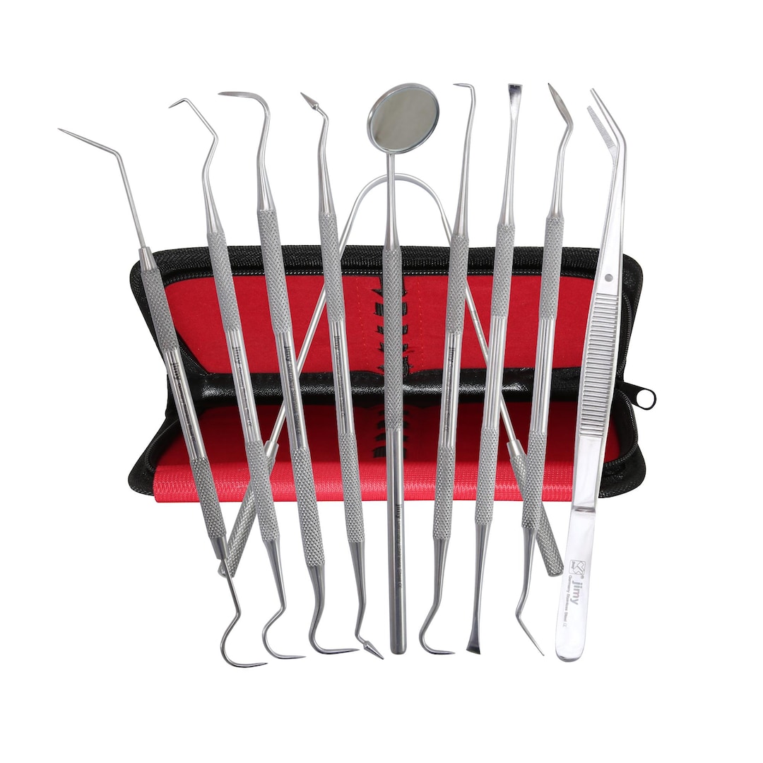 Professional Plaque Remover Teeth Cleaning Tools Set, Dental Hygiene ...