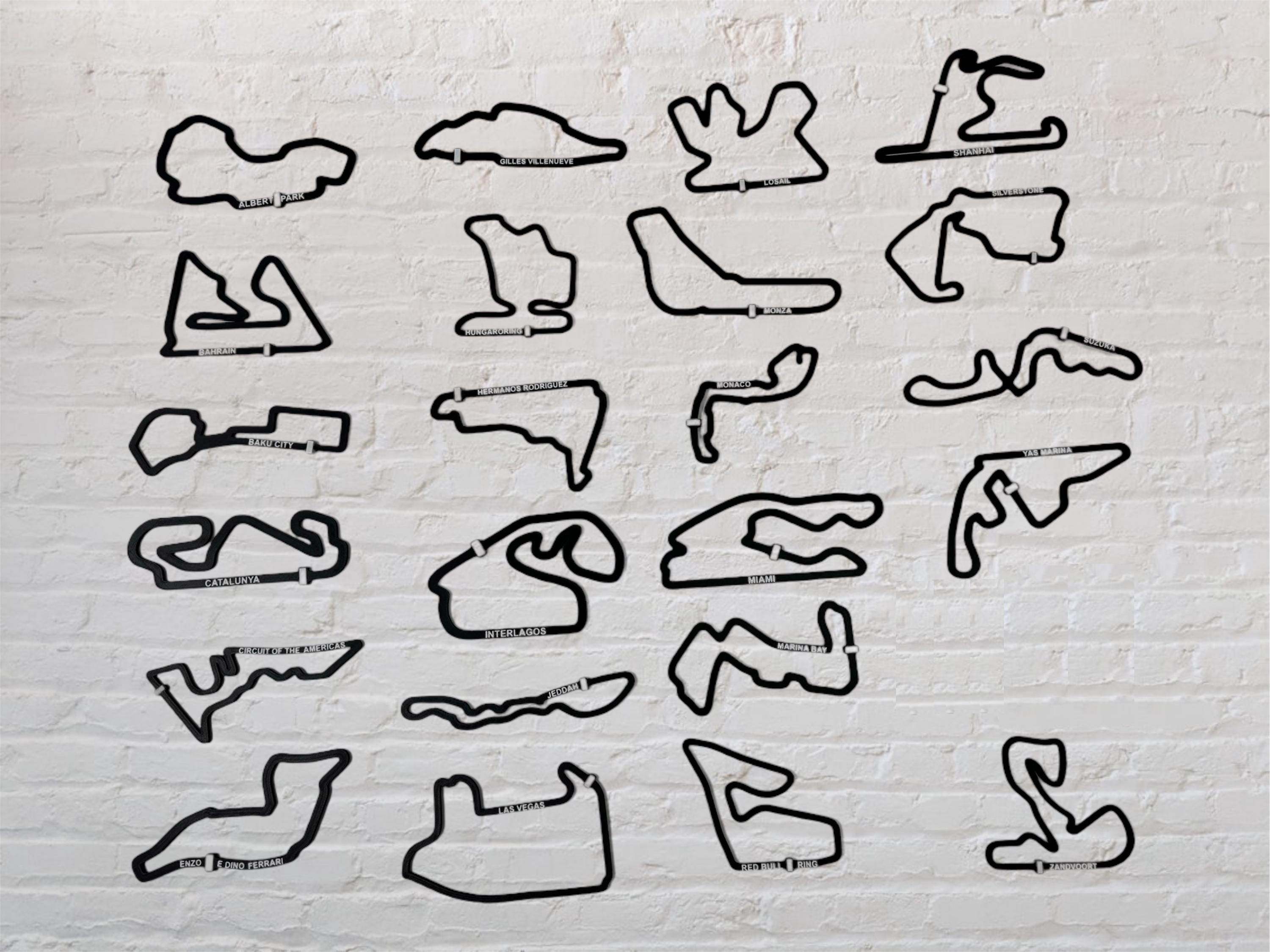 3D Printed F1 Tracks - Etsy