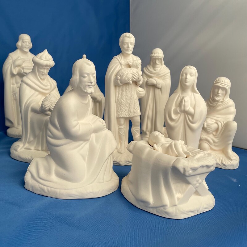 Ceramic Nativity Set - Etsy